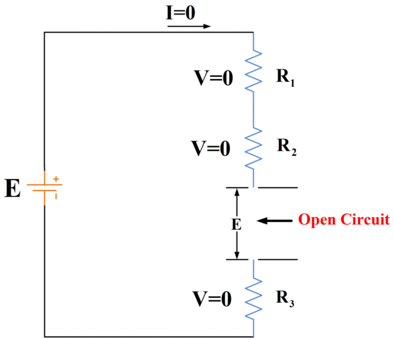 Series Circuit With Open Circuited Connection Electrical Academia series-circuit-with-open-circuited-connection-electrical-academia