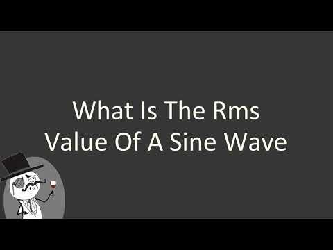 RMS Value of a Sine Wave | Electrical Academia
