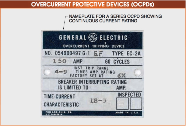 Circuit Breaker Ratings and Specifications | Circuit Breaker Nameplate ...